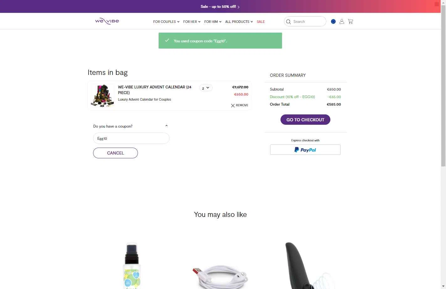 We-Vibe Promo Codes - 20% Off Sitewide Coupons Jan 2026