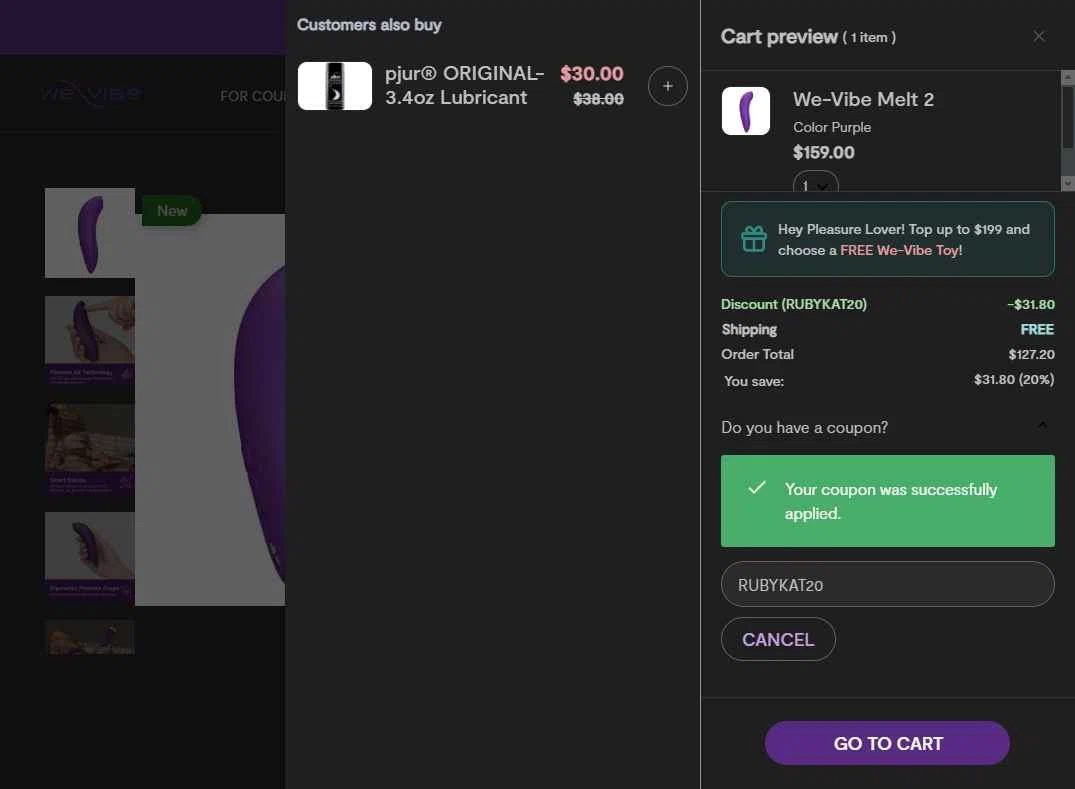 We-Vibe Promo Codes - 20% Off Discount January 2026