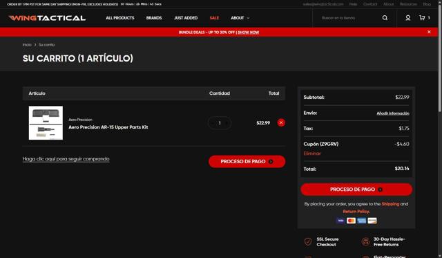 Wing Tactical Promo Codes (1 Verified) - 10% Off Oct 2025