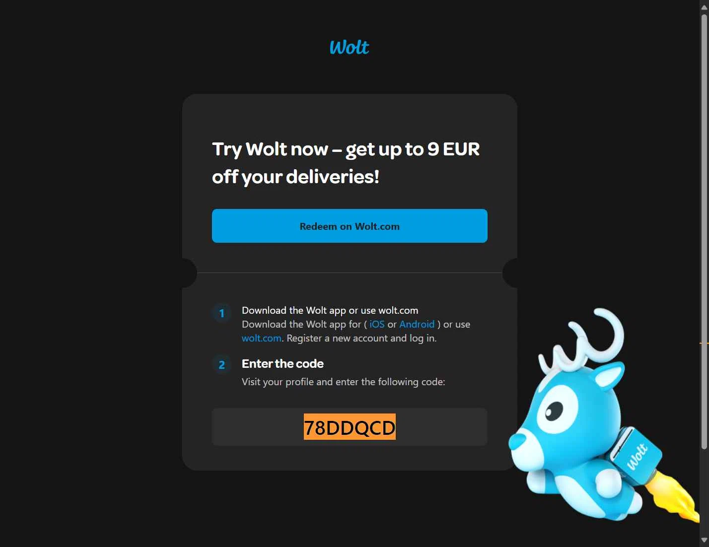 Wolt Promo Codes (6 Verified) - $5 Off w/Code Oct 2025