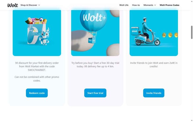 Wolt Promo Codes (3 Verified) - 20% Off w/Code Jun 2025