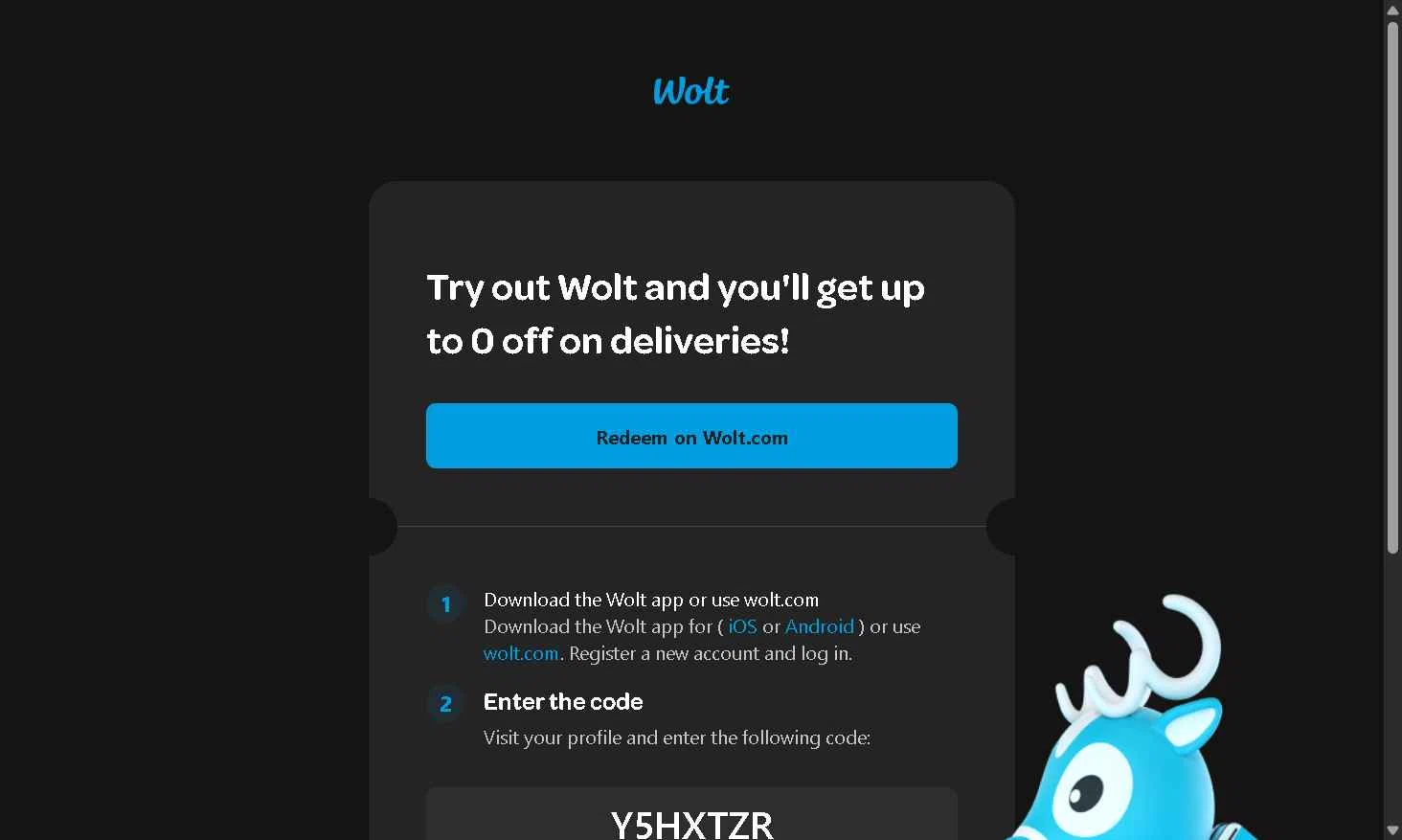 Wolt Promo Codes (6 Verified) - $5 Off w/Code Oct 2025