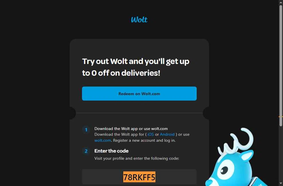 Wolt Promo Codes (6 Verified) - $5 Off w/Code Oct 2025