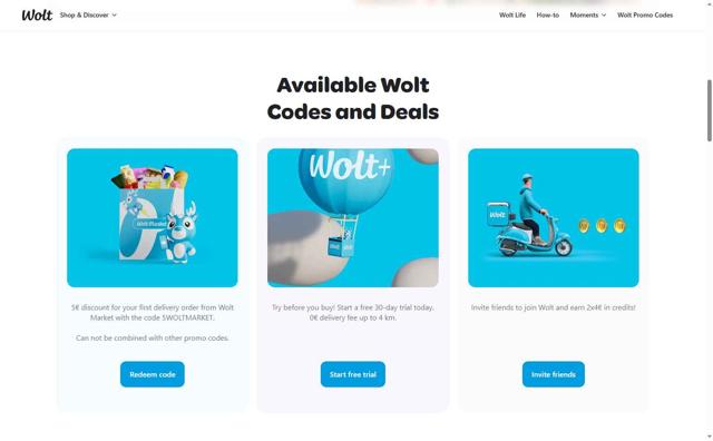 Wolt Promo Codes (6 Verified) - $5 Off w/Code Oct 2025