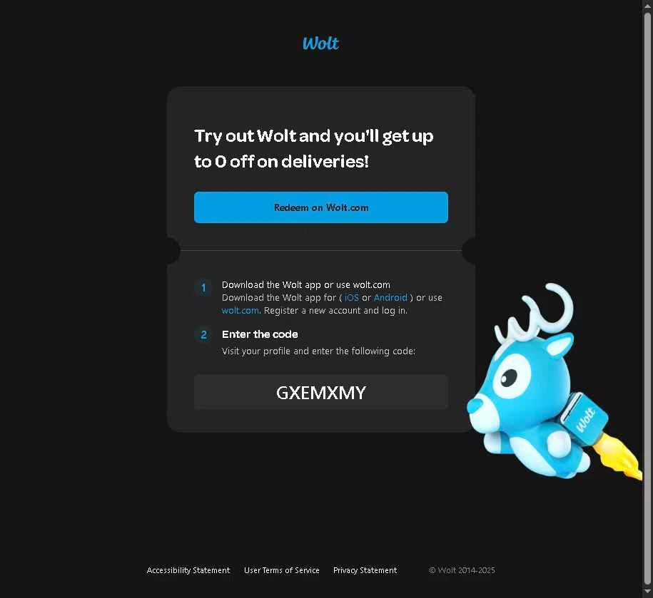 Wolt Promo Codes (6 Verified) - $5 Off w/Code Oct 2025