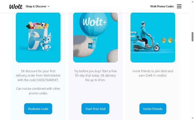 Wolt Promo Codes (3 Verified) - 20% Off w/Code Jul 2025