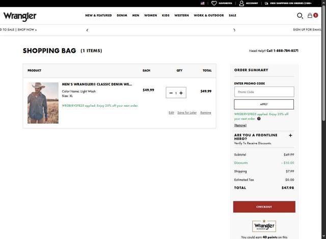 Wrangler Discount Codes - 20% Off (2 Verified) Oct 2025
