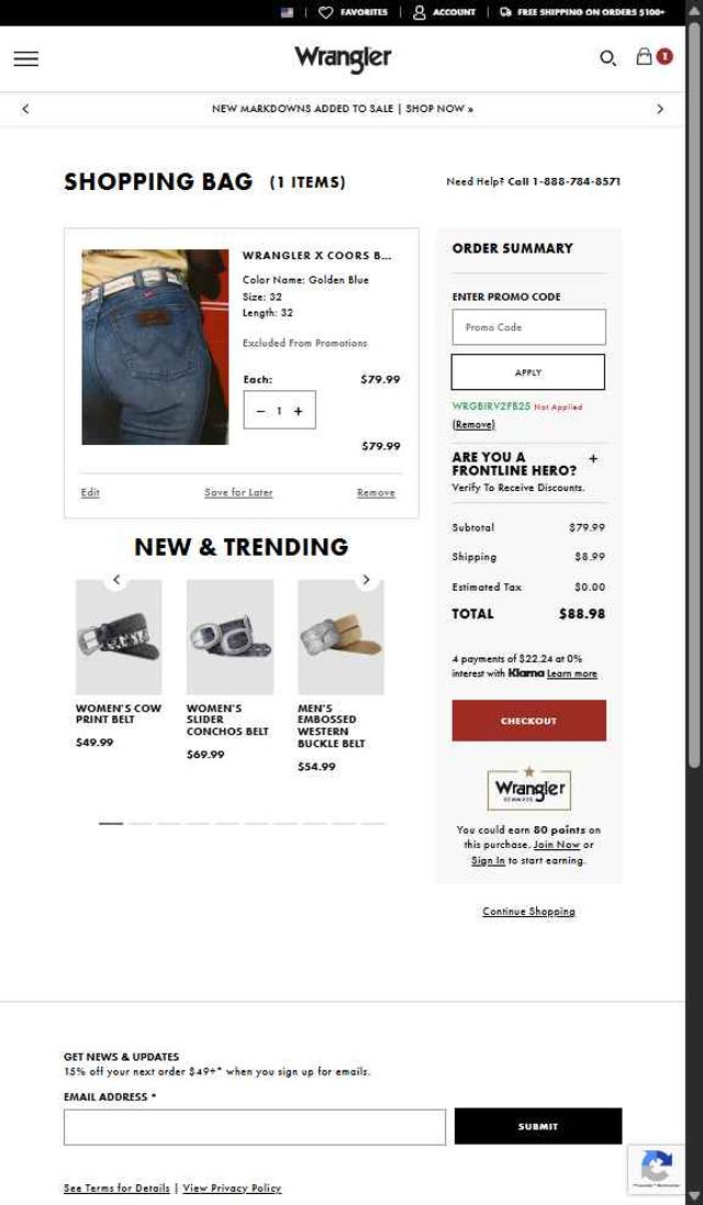 Wrangler Discount Codes - 20% Off (2 Verified) Oct 2025