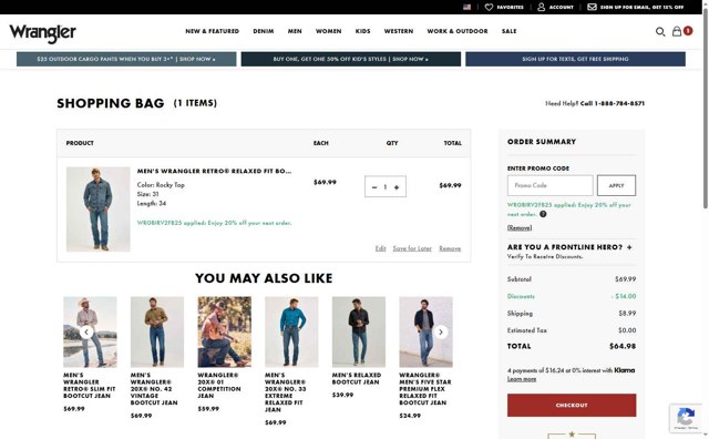 Wrangler Discount Codes - 20% Off (2 Verified) Jul 2025