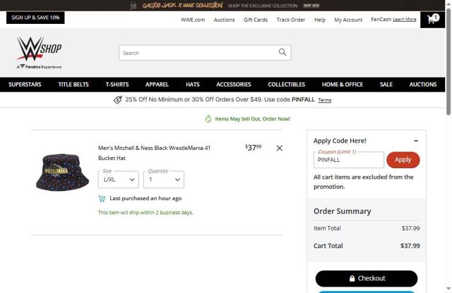 WWE Coupon Codes (5 Verified) - 10% Off Sitewide May 2025