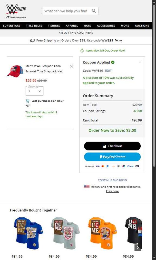 WWE Promo Codes (7 Verified) - 25% Off Sitewide Jun 2025