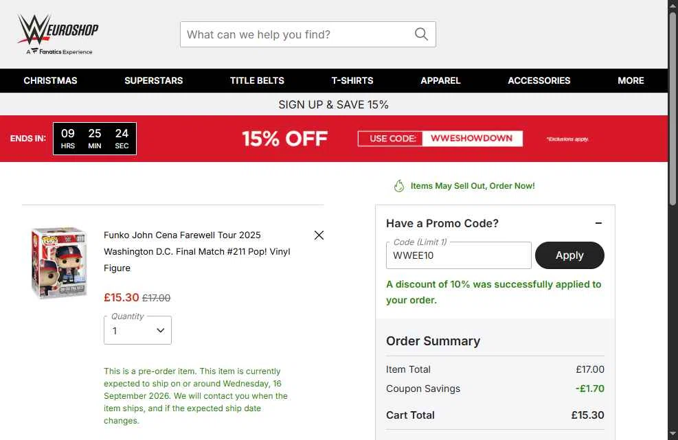 WWE Promo Codes - 40% Off Sitewide (6 Verified) Dec 2025