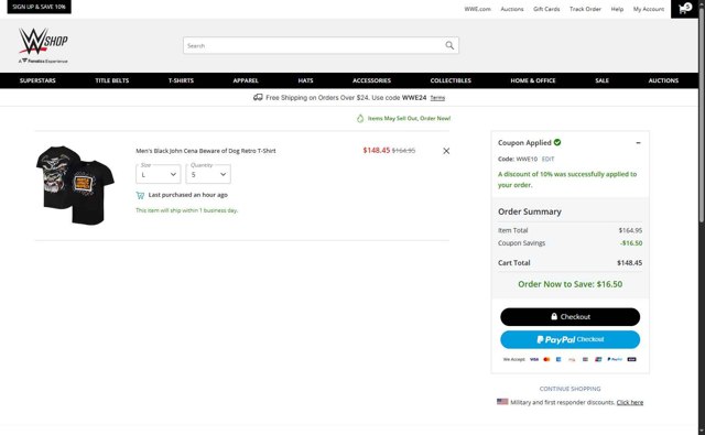 WWE Promo Codes (7 Verified) - 25% Off Sitewide Jun 2025