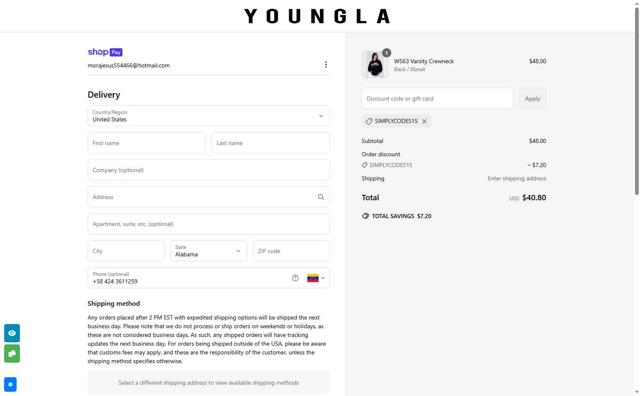 YoungLA Promo Codes (1 Verified) - 15% Off Sitewide Oct 2025
