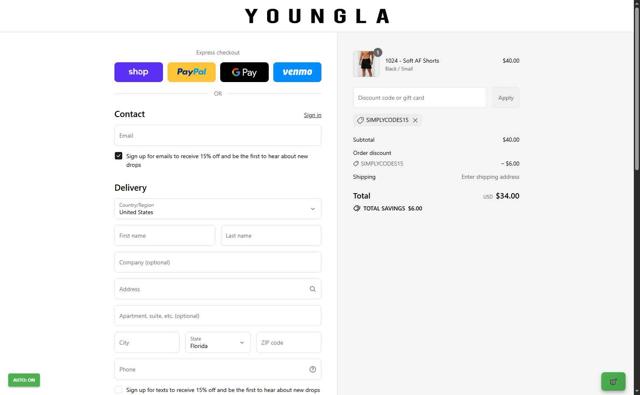 YoungLA Promo Codes (1 Verified) - 15% Off Sitewide Oct 2025