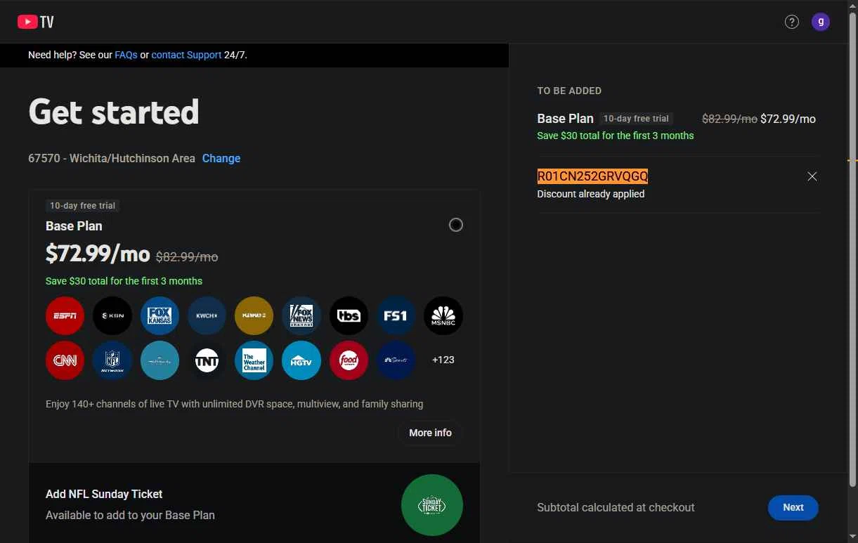 YouTube TV Promo Codes - $30 Off (2 Verified) Oct 2025