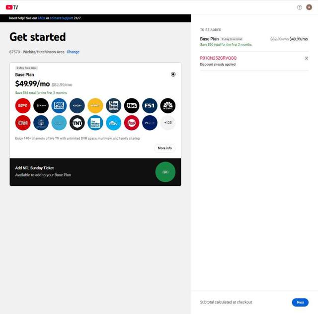 YouTube TV Promo Codes - 10% Off (2 Verified) Oct 2025