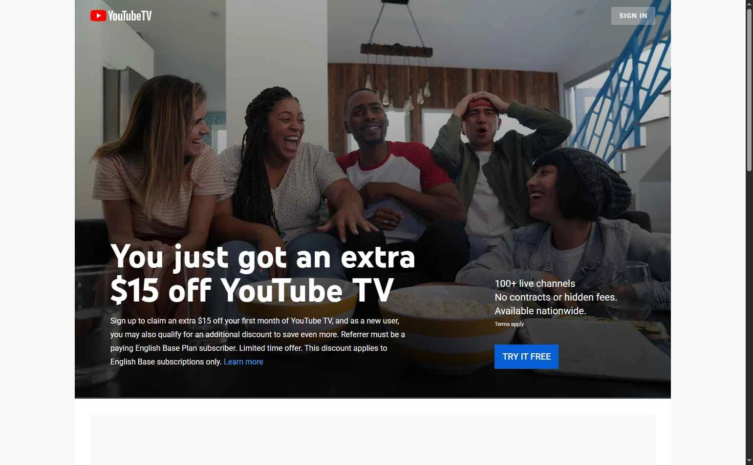 YouTube TV Promo Codes - $10 Off (1 Verified) Dec 2025
