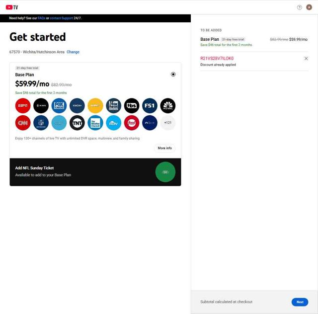 YouTube TV Promo Codes - $15 Off (3 Verified) Oct 2025