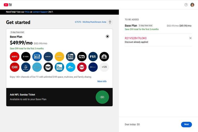 YouTube TV Promo Codes - $15 Off (2 Verified) Sep 2025