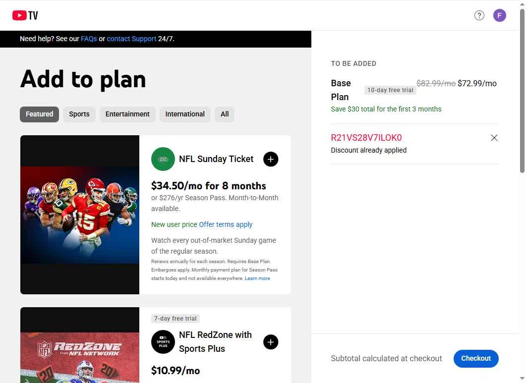 YouTube TV Promo Codes - $30 Off (2 Verified) Oct 2025