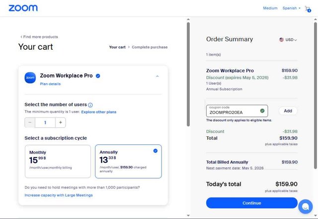 Zoom Promo Codes (6 Verified) - 50% Off w/Code May 2025