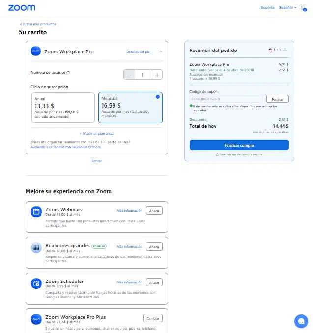 Zoom Promo Codes - 15% Off (7 Verified) Mar 2026