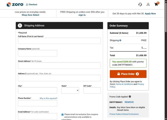 Zoro.com Discount Codes - 15% Off (3 Verified) Aug 2025